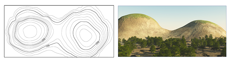 Topography Landforms And Contour Lines Hilltop Educat